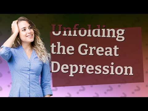 How Did the Great Depression Unfold from 1929 to 1941?