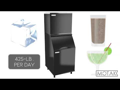 MoTak 425-lb. Ice Maker w/ 386-lb. Bin (PKM0425FA-161/PKB0425)