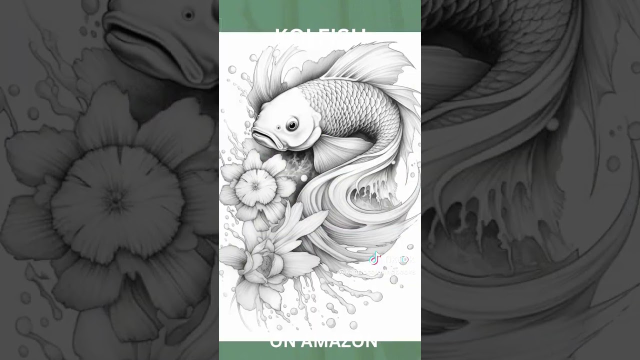 A Kapito Coloring Book: Koi Fish Coloring Book