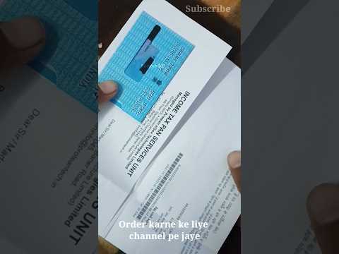 New PVC Pan Card #Pancard #Nsdl #order_pvc_pan #online