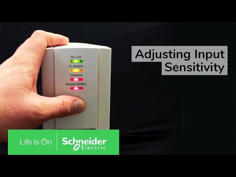Adjusting Input Sensitivity on Back-UPS CS/RS/XS Towers | Schneider Electric