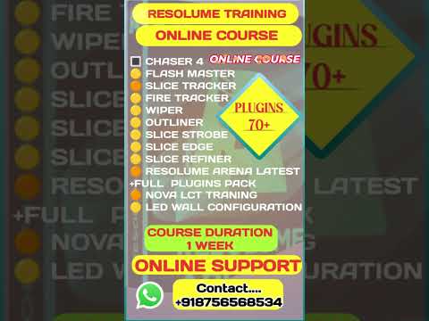 ONLINE COURSE Resolume Arena #vjshravan