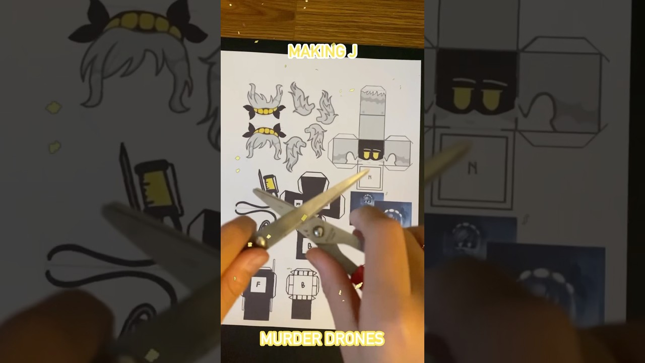 Making J from Murder Drones ( Papercraft )