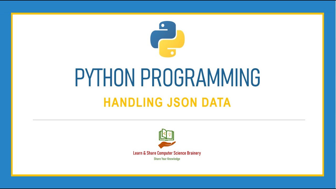 Python Programming - 16 - Handling JSON Data | Python Programming in Tamil