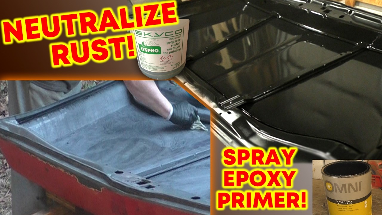 Ospho Metal Treatment - Removing Rust and Preparing my 69 C10 Hood for Epoxy Primer