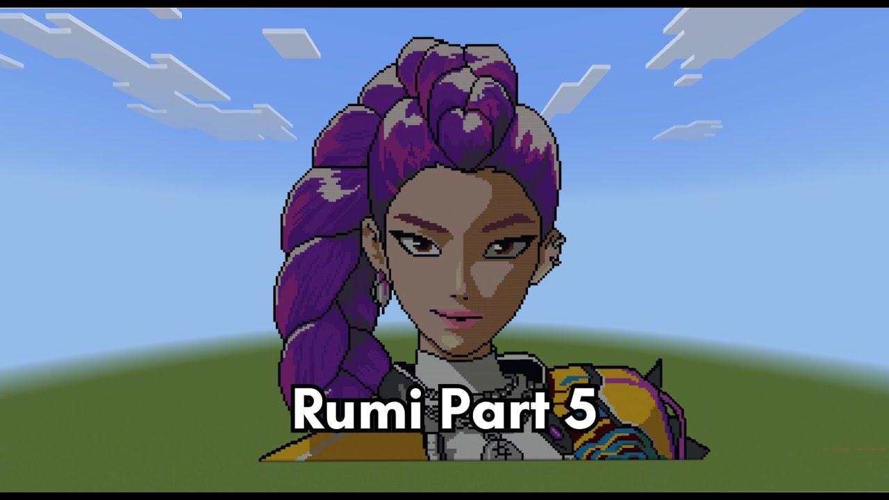 Minecraft Pixel Art Tutorial - Rumi Part 5