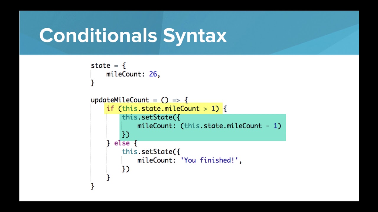 Mobile Apps: Conditionals and State Change