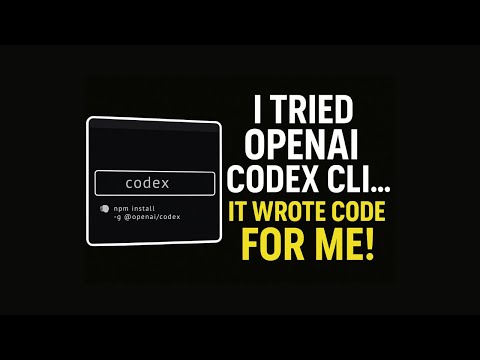 OpenAI Codex CLI BLEW MY MIND – Build Code with One Command!