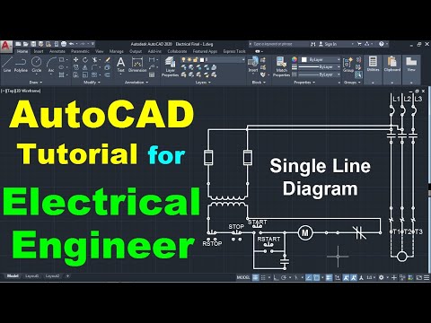 AutoCAD Single Line Diagram Drawing Tutorial for Electrical Engineers