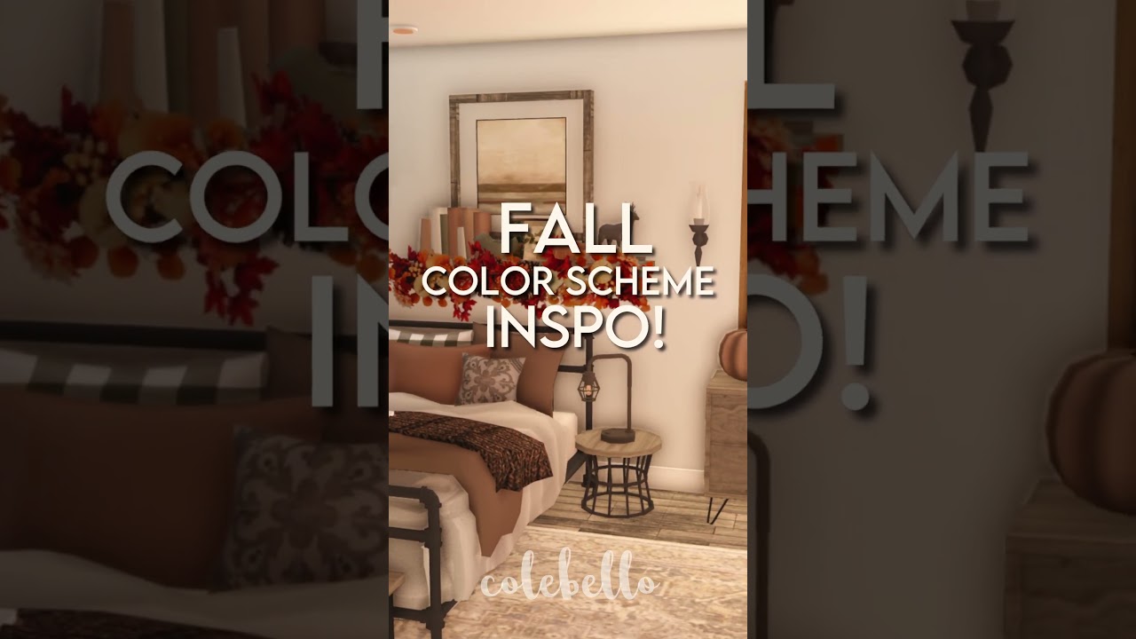 bloxburg fall color scheme inspo!!  #bloxburgbuilds #robloxbloxburg #roblox #bloxburghouse #shorts