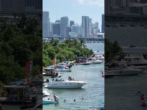 Biscayne Bay Miami Florida 🏝️ #miami #florida #biscaynebay #visitflorida