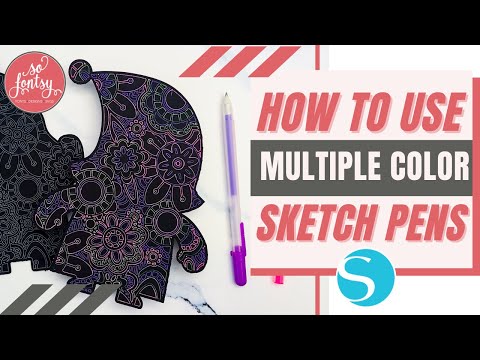 How to Use Multiple Sketch Pens with Silhouette CAMEO 4 🙌