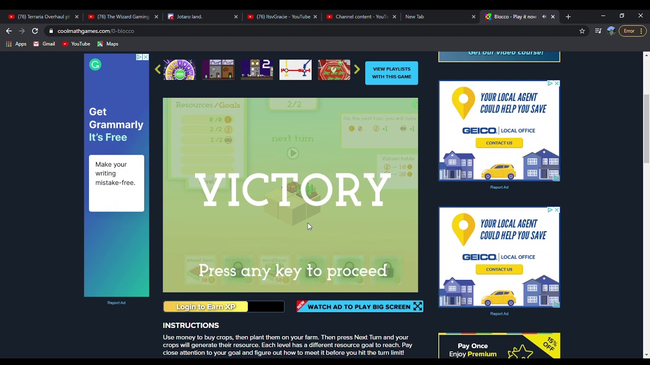 cool gameplay blocco coolmath