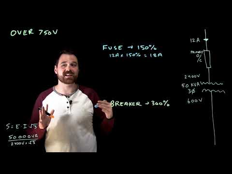 Transformer Overcurrent Calculation, Over 750V, Primary OC