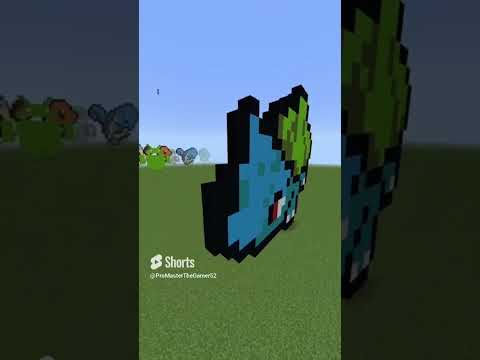 Minecraft Bulbasaur Pixel Art Made by @fishtube069