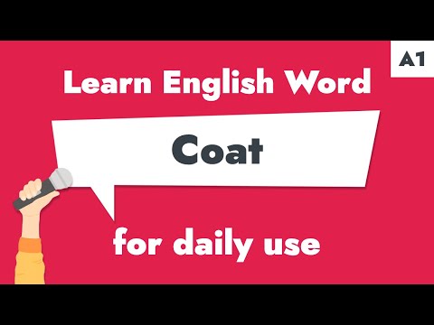 #091 – "Coat" | Learn A1 English Noun – Describe the clothes you wear daily.