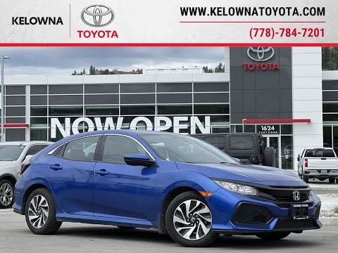 Blue 2017 Honda Civic Hatchback LX Review Kelowna BC - Kelowna Toyota