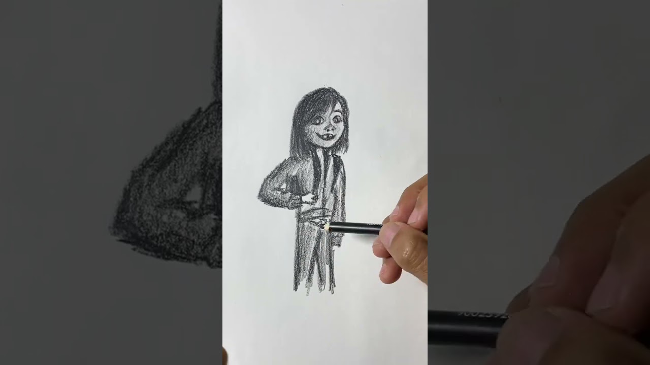 Cuando la maestra te pedía que dibujes una niña en clases 👧🏻🤨#dibudomi