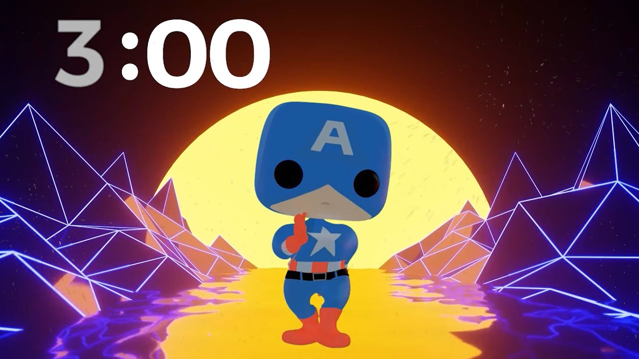 3 Minute Countdown Timer - Hero Dance