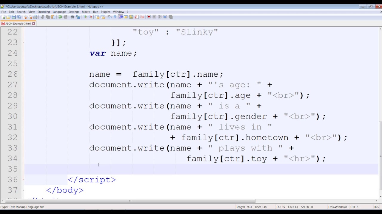JavaScript - nesting JSON data - Example 1