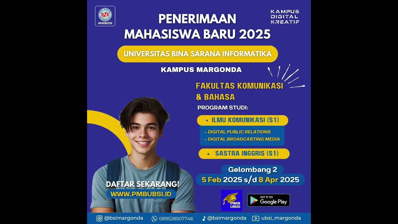 Pendaftaran Mahasiswa Baru Tahun Akademik 2025/2026