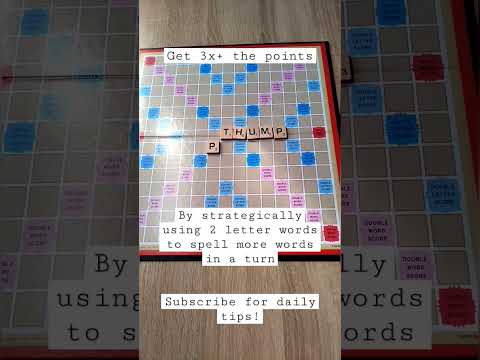 Scrabble strategy: get more points with 2 letter words