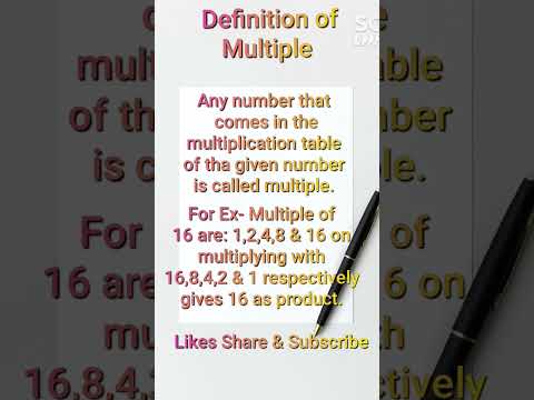 Definition of Multiple
