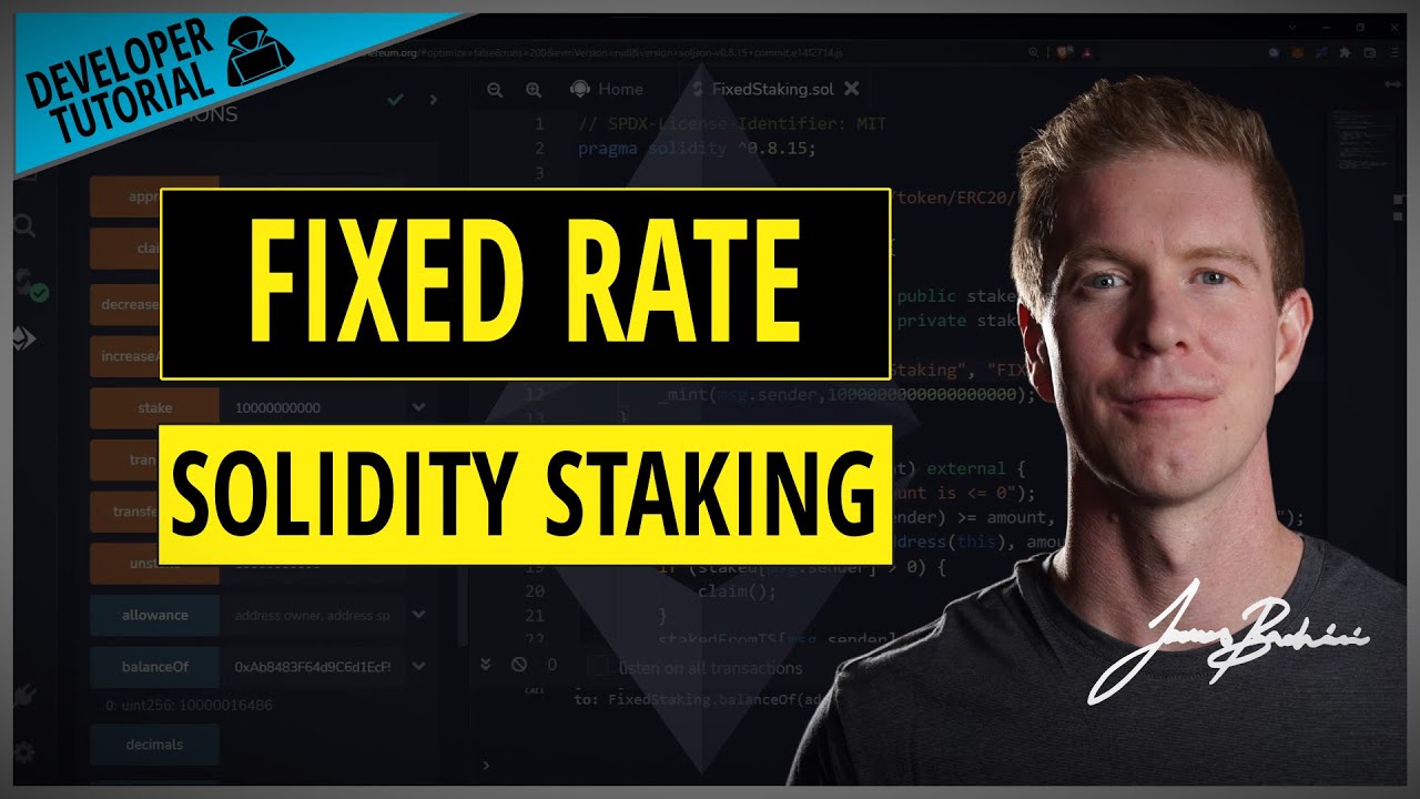 Quick Solidity Tutorial | Fixed Rate Staking Contract