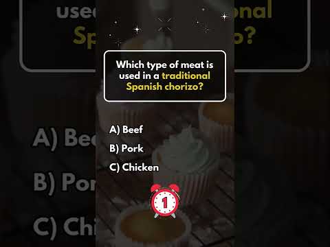 Which type of meat is used in a traditional Spanish chorizo? #shorts #NutritionTrivia #FoodIsLife