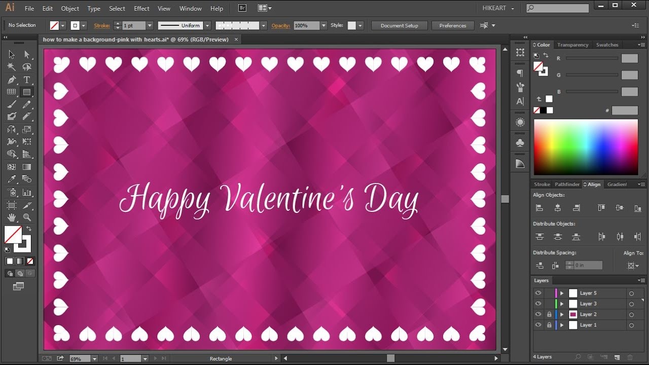 How to Create a Background in Adobe Illustrator | 4