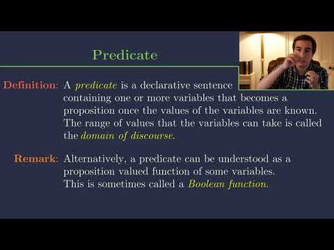 Predicates and First Order Logic