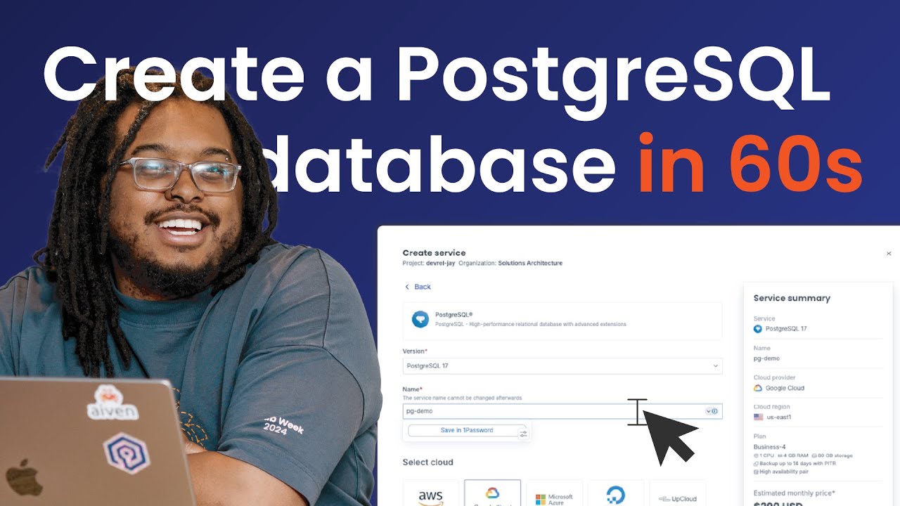 Create a PostgreSQL Database in 60s