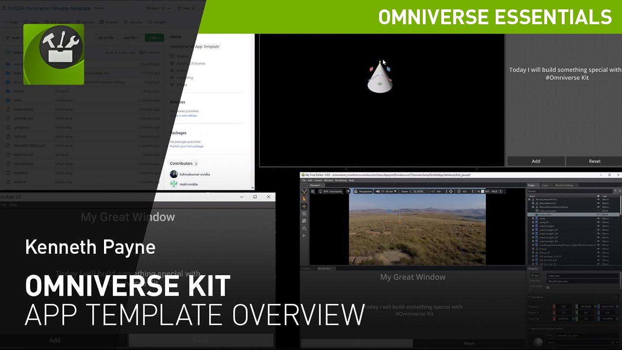NVIDIA Omniverse Kit App Template Overview