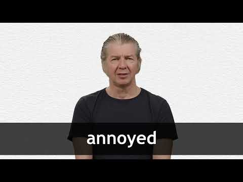 ANNOYED definition and meaning | Collins English Dictionary