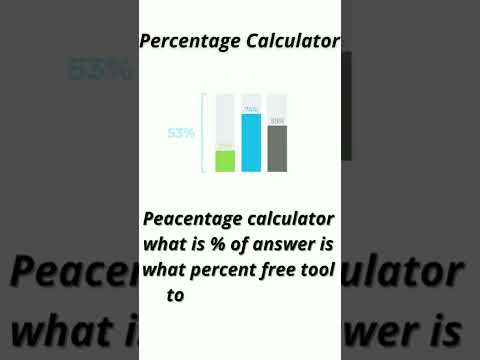 Peacentage calculator what is % of answer is what percent all time free tool