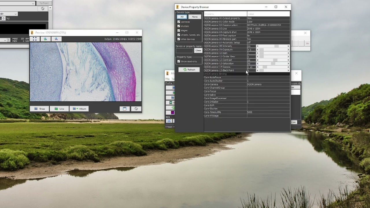 Basics of Micro Manager with Jenoptik Microscope Camera