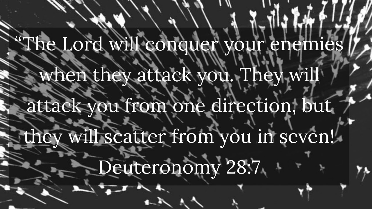 Video Verses Deuteronomy 28:7 NLT