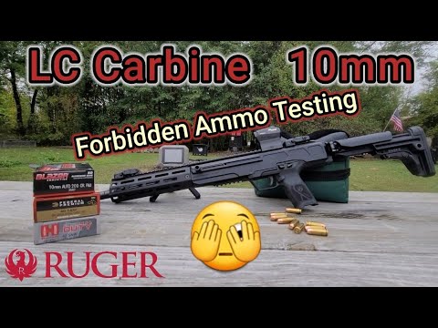 Ruger LC Carbine 10mm - Testing .40S&W and 10mm Blazer Aluminum