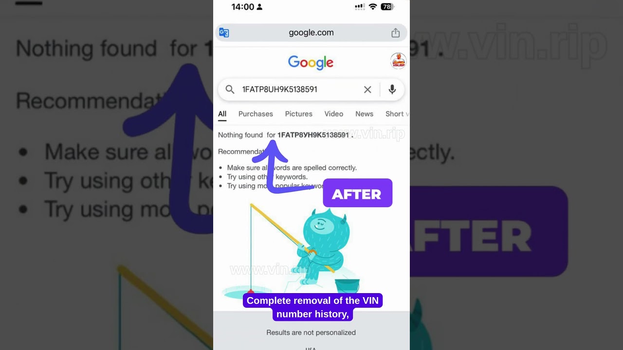 Delete VIN 🚗 Number History of car From the USA 🇺🇸 in 24 hours! #vinhistory