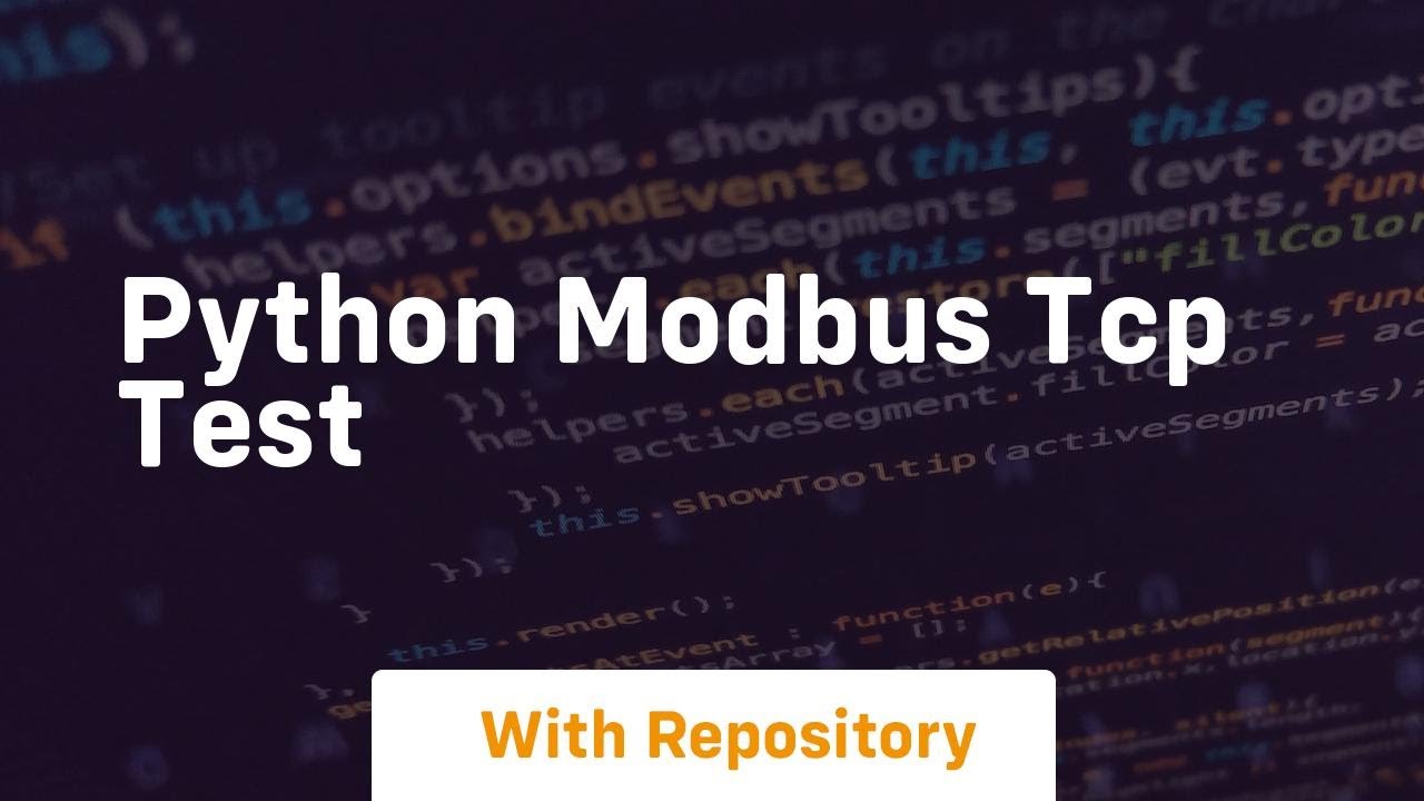 Python modbus tcp test