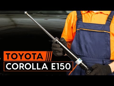 How to change rear shock absorbers TOYOTA СOROLLA E150 Saloon TUTORIAL | AUTODOC