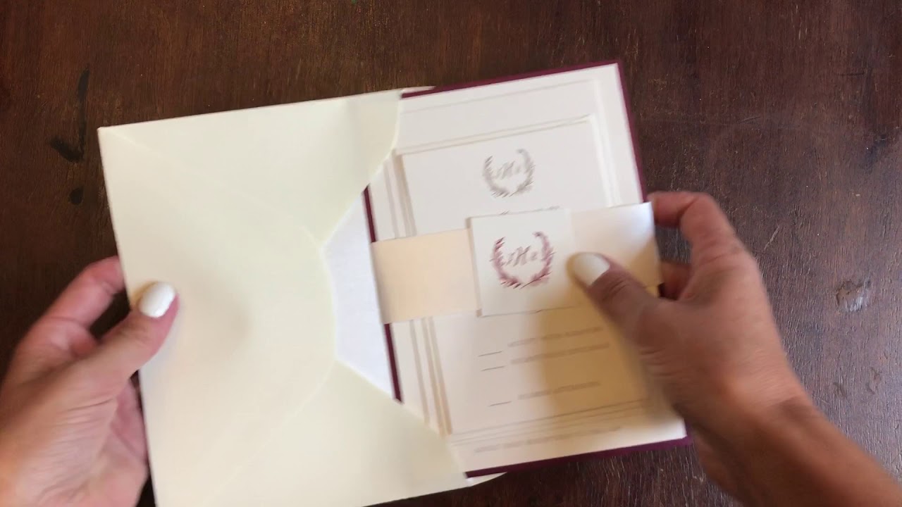 Wedding Invitation Assembly Order