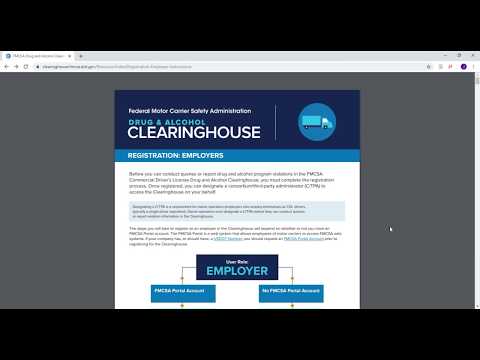 DOT FMCSA Clearinghouse Registration Help