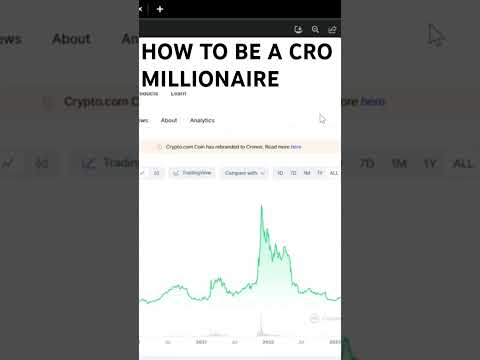 How to become a #CRO millionaire Cro coin update #cryptocurrency #cryptocom #bitcoin #ethereum #nft