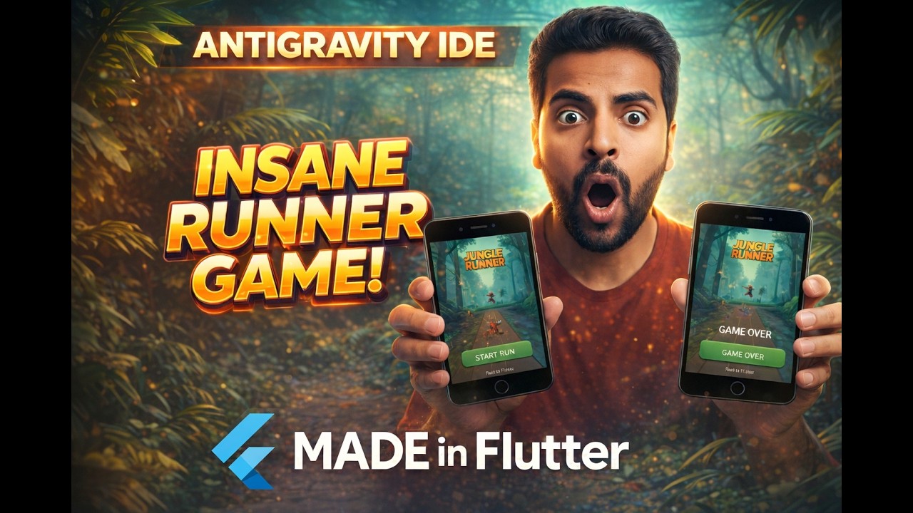 Build an Endless Runner Game in Flutter Using Antigravity IDE | Android