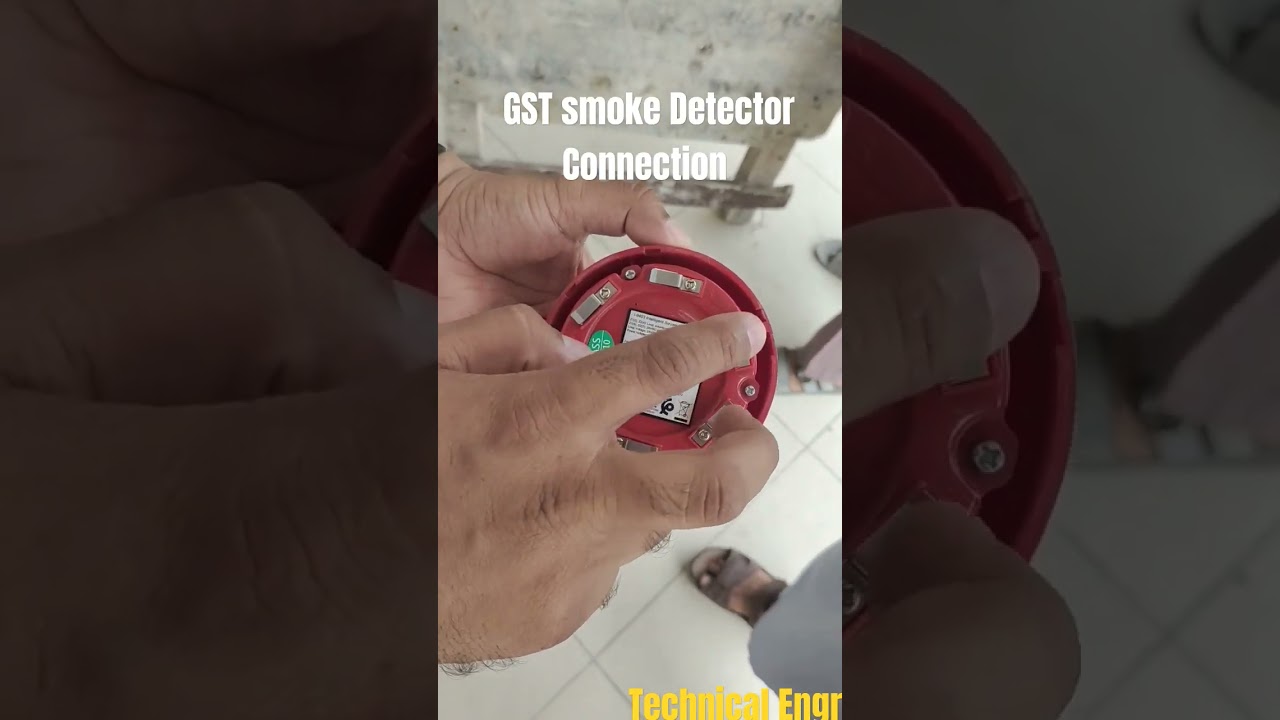 #gst #firealarmsystems #addressable #smokedetector #connection #electrical #engineering #everyone
