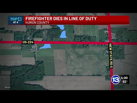 Firefighter dies in line of duty in Huron County