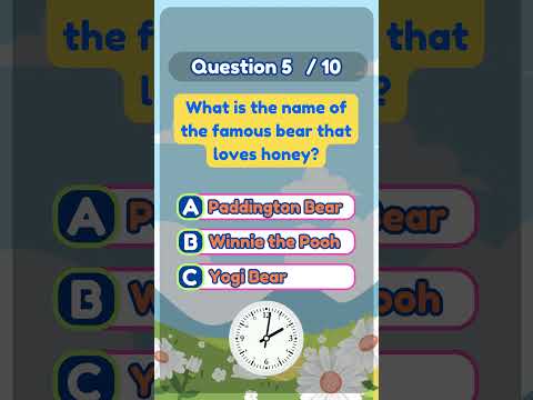 What is the name of the famous bear that loves honey? | Quiz & Fun: Challenges for All Ages!