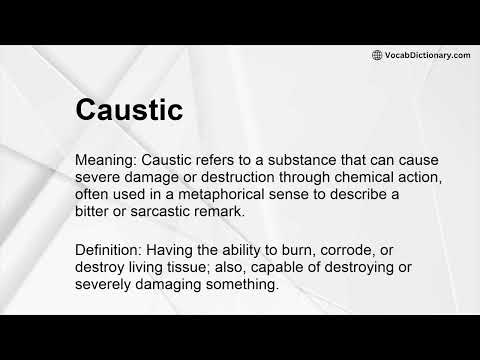 Caustic Meaning