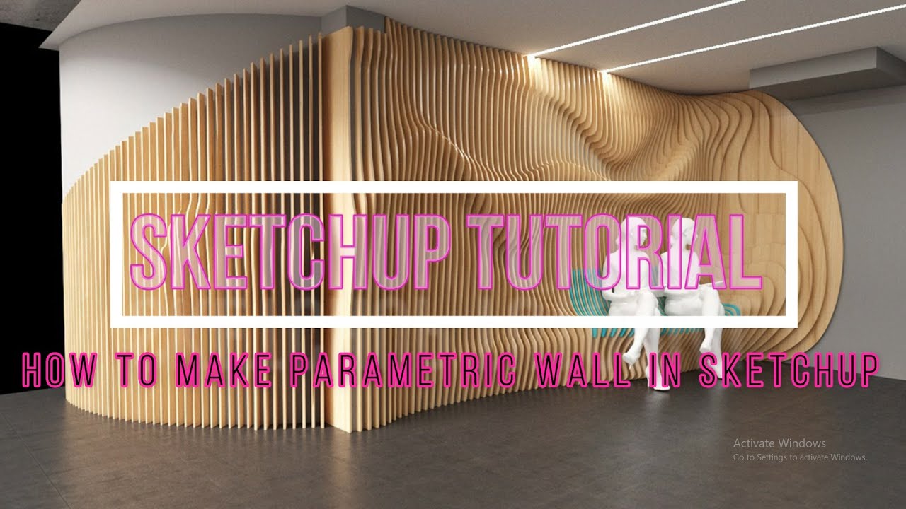 Sketchup tutorial Parametric wall in sketchup